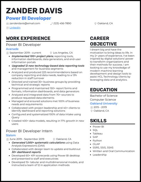 3 Power BI Resume Examples To Land Your Next Job In 2025