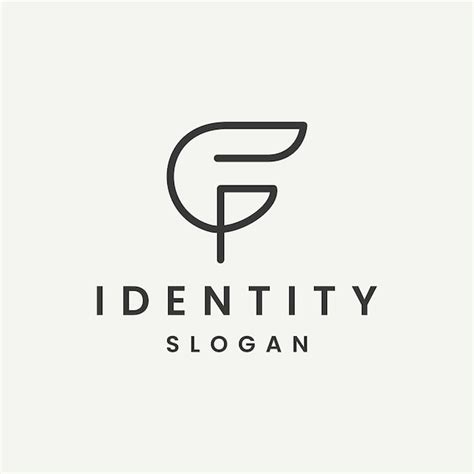 Premium Vector Letter Gp Abstract Logo Template Vector Illustration
