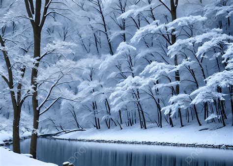 눈 덮인 숲 겨울의 자연 풍경 장면 자연 겨울 눈 배경 일러스트 및 사진 무료 다운로드 Pngtree