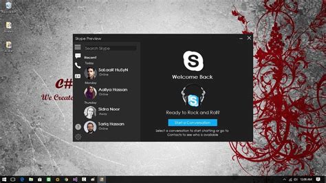 Designing A Drawer Sliding Panel In Winform App C Skype Demo YouTube