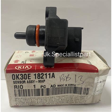 Map Sensor 4 Pin Genuine Part Original [ok30e 18 211a] Kia Spectra