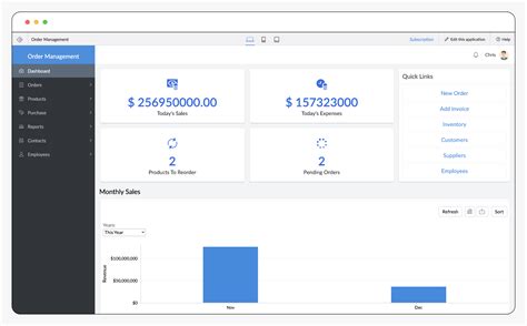 Free Custom Order Management Software Zoho Creator