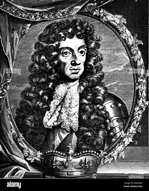 Portrait Of Charles Ii Of England 1630 1685 King Of England Scotland