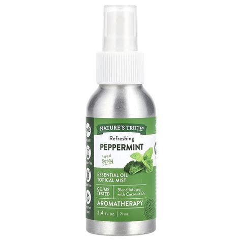 Natures Truth Essential Oil Topical Mist Refreshing Peppermint 24
