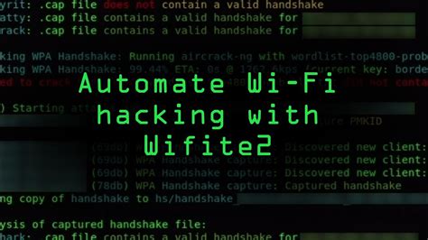 Automate Wi Fi Hacking With Wifite2 In Kali Linux Tutorial YouTube
