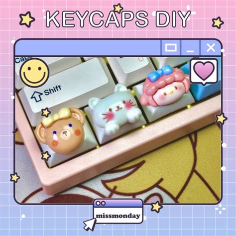 พร้อมส่ง Keycaps Diy น่ารักสุดคิ้วท์ Ctrl 1 25u Shopee Thailand