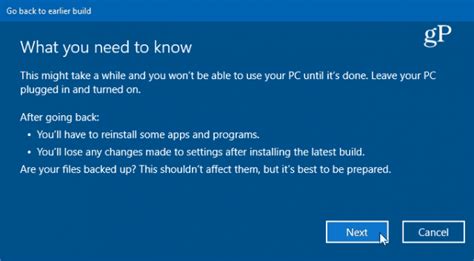 How To Rollback To The Previous Version Of Windows After An Update