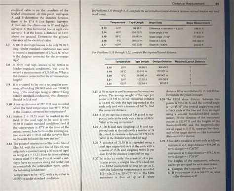 Solved Distance Measurement In Problems Through Chegg