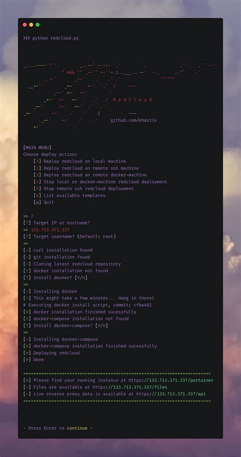 Redcloud Automated Red Team Infrastructure Deployement Using Docker