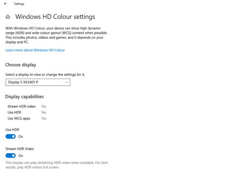 How To Calibrate Hdr Mode In Windows 10