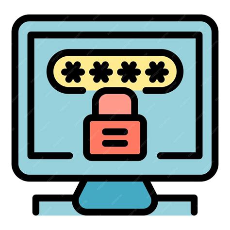 Premium Vector Active Password Icon Outline Active Password Vector Icon Color Flat Isolated