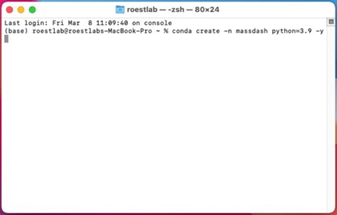 massdash installation on macos big sur — massdash documentation
