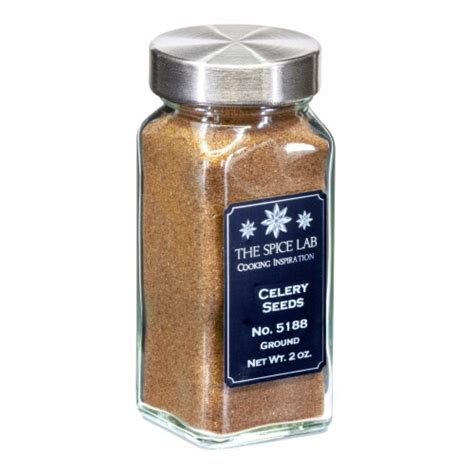 The Spice Lab Ground Celery Seeds Kosher Gluten Free Non Gmo All