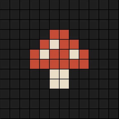 Fly Agaric Mushroom Pixel Art Small