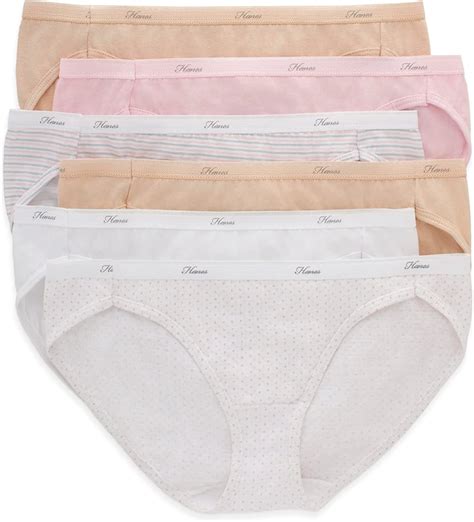 Hanes Womens Bikini Panties Pack Moisture Wicking Cotton Bikini