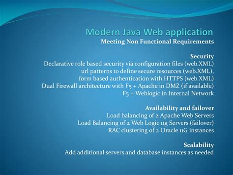 Ppt Modern Java Web Application Powerpoint Presentation Free