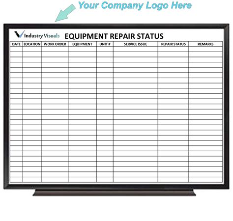 Equipment Repair Status Industry Visuals