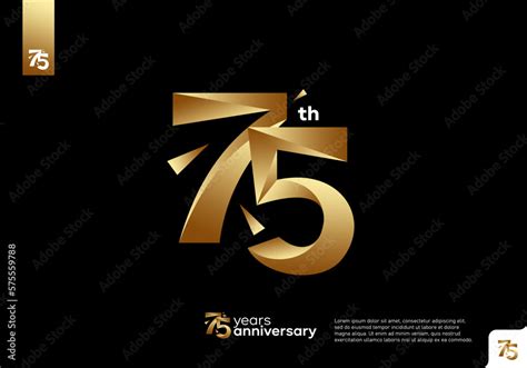 Number Gold Logo Icon Design Th Birthday Logo Number Th