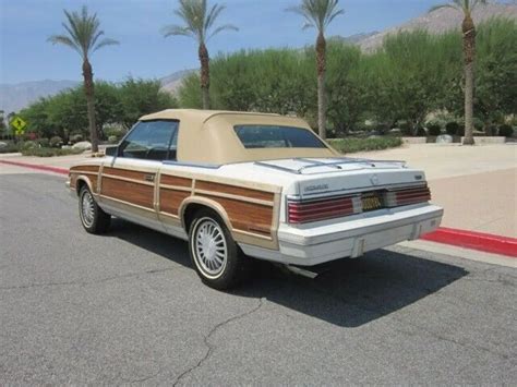 1984 Chrysler Lebaron Woody Convertible Low Original Miles Turbo Orig