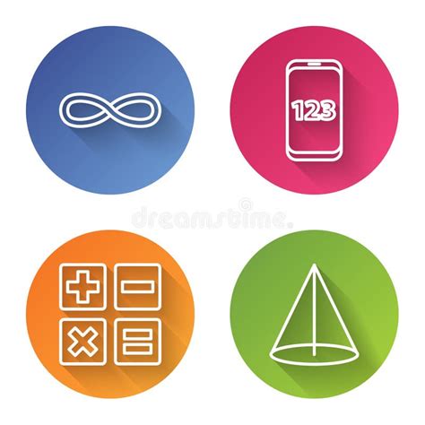 Set Line Function Mathematical Symbol Book With Word Mathematics Feather And Inkwell And Graph