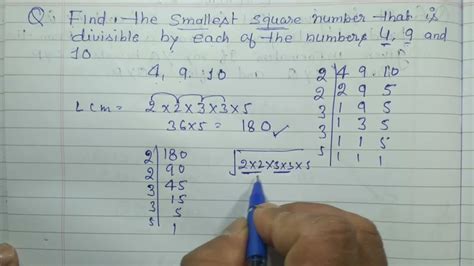 Find The Smallest Square Number That Is Divisible By Each Of The