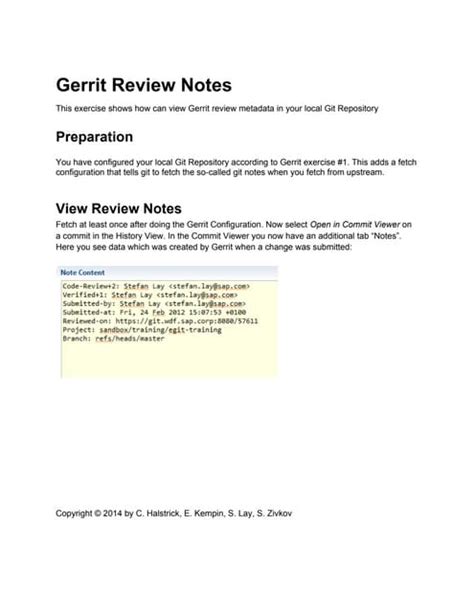 Git Tutorial Eclipsecon France 2014 Gerrit Exercise 8 View Gerrit