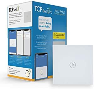 TCP Smart Wi Fi Single Gang Wall Switch Candle Tubes