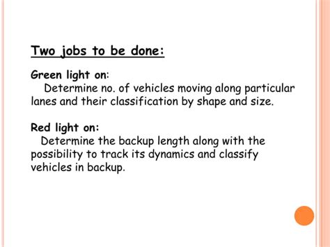 Image Processing Applied To Traffic Queue Detection Algorithm Ppt