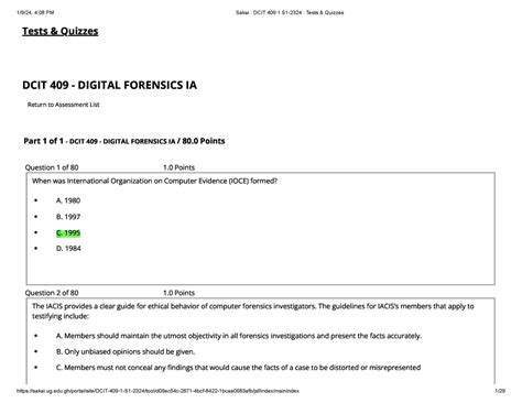 Test4 Computer Science Mcqs Practice Questions In Digital Forensics