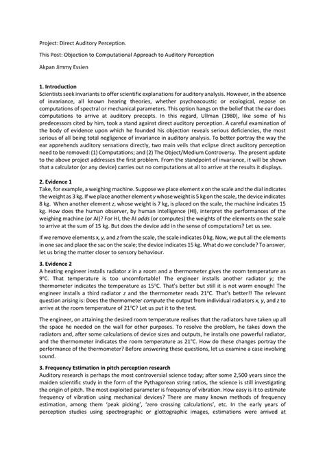 Pdf Dap Against Computational Approach To Auditory Perception