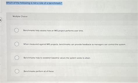 Solved Which Of The Following Is Not A Role Of A