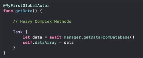 Swift Concurrency Globalactor