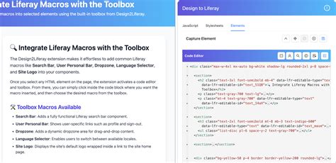 Insert Liferay Macros Via Toolbox Design2liferay