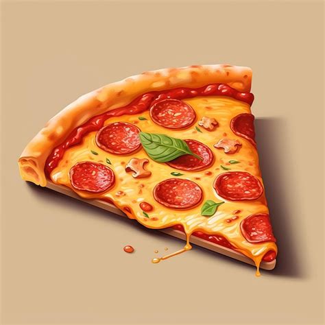 Premium Ai Image Pizza Slice