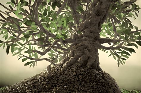 A Tree Plant Growing In The Soil With The Sun Creative Fabrica