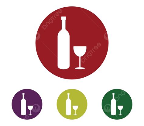 Vino Icono Cristalería Festival Bar Vector Png Dibujos Cristalería