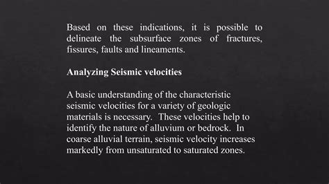 Surface And Subsurface Investigations For Groundwater Pptx