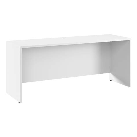 Hampton Heights 72w X 24d Credenza Desk In White Engineered Wood