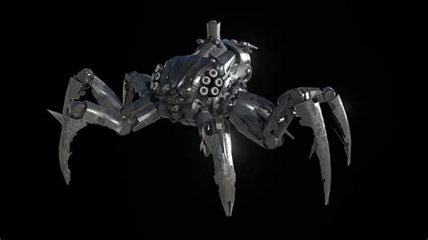 Hexapod Spider Bot 3d Model Cgtrader