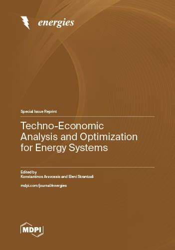 Techno Economic Analysis And Optimization For Energy Systems Mdpi Books