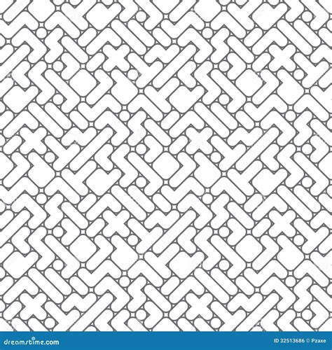 Vector Abstract Pattern Seamless Tetris Theme Te Stock Vector Illustration Of Puzzle Grey