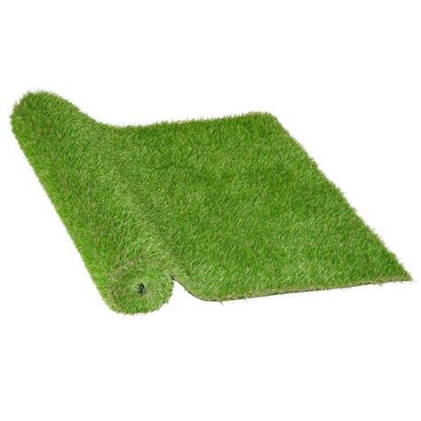 Outsunny Artificial Turf Grass With Simulated Look And Feel Uv Protection