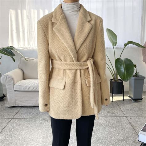 국내제작 하이퀄리티 루즈핏 오버 박시 모헤어 허리벨트 겨울 자켓 에이블리