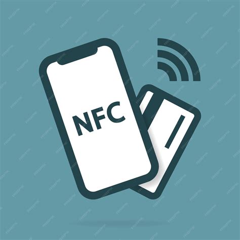 Premium Vector Smartphone With Touch Screen With Nfc Icon Nfc Sign Isolated Symbol In Flat Style