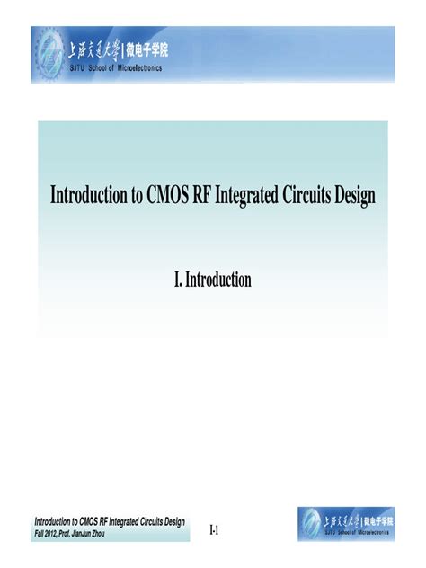 Lecture 1 Introduction Pdf Pdf Radio Integrated Circuit