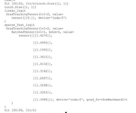 per sample gradient get gradient 0 when using grad params tograd