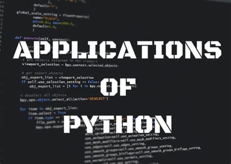 What Applications Do You Develop With Python Programming