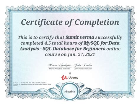 Sumit Verma On Linkedin Mysql Udemy Dataanalytics