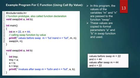 Presentation On Function In C Programming Pptx