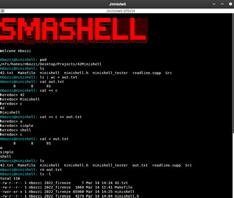 Github Sickmarco42minishell A Bash Like Shell In C